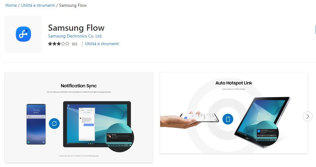 Samsung Flow: L'applicazione per la sincronizzazione con Windows 10 dei ...
