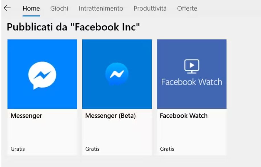 Facebook rimuove le proprie applicazioni desktop dal Microsoft Store ...